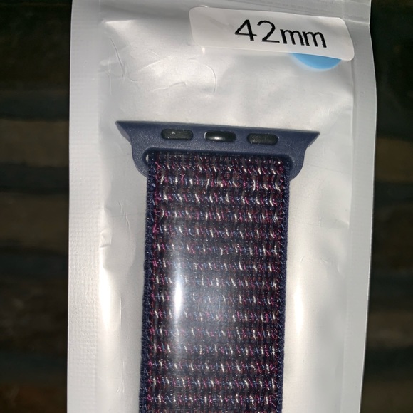 OEM Apple | Accessories | New Apple Watch Band Indigo 42 44mm Velcro ...